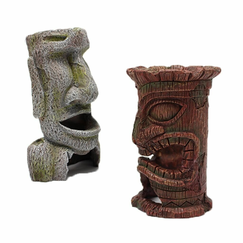 Тотем гигантская статуя аквариум водонепроницаемый акваскейп украшение