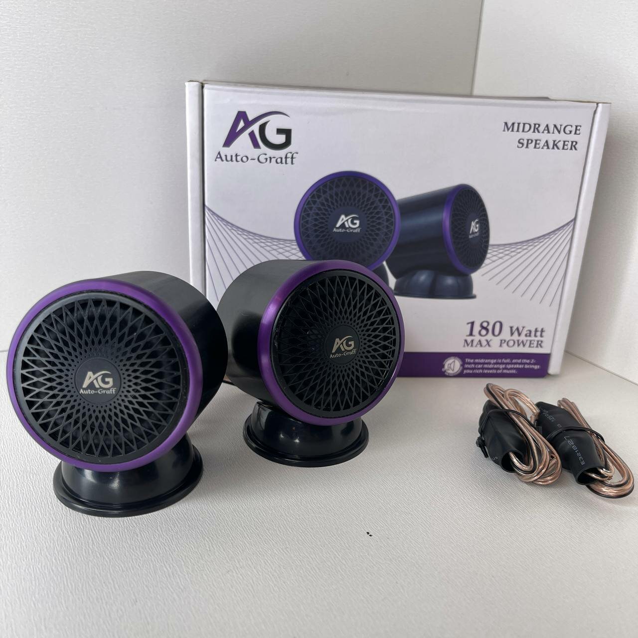 Динамики твитеры AG-M20 пищалки автомобильные с конденсатором 2шт. 180 ватт