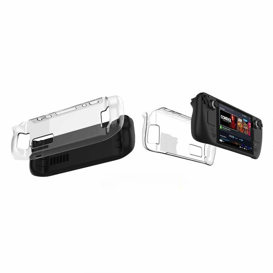 Защитный пластиковый чехол для игровой приставки Valve Steam Deck Прозрачный