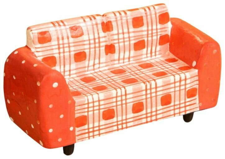 Мебель для кукол "Кресло", игрушечная деревянная мебель для кукольного домика, детская сюжетно-ролевая игра для девочек, 10×4×5,5 см