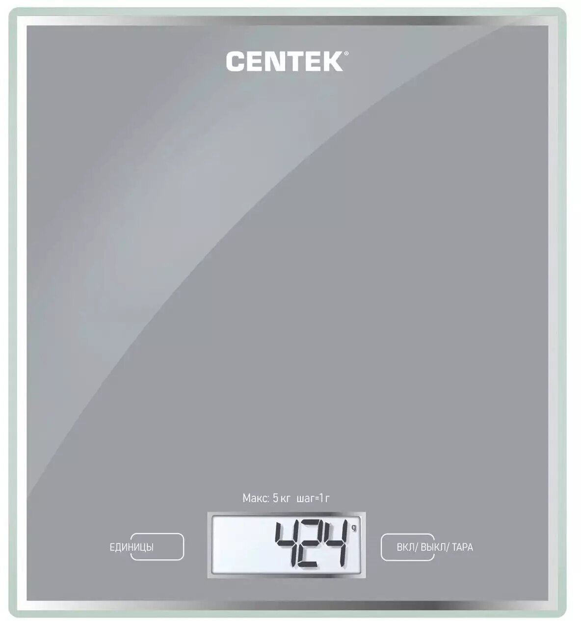 Кухонные весы Centek CT-2462 серебристое
