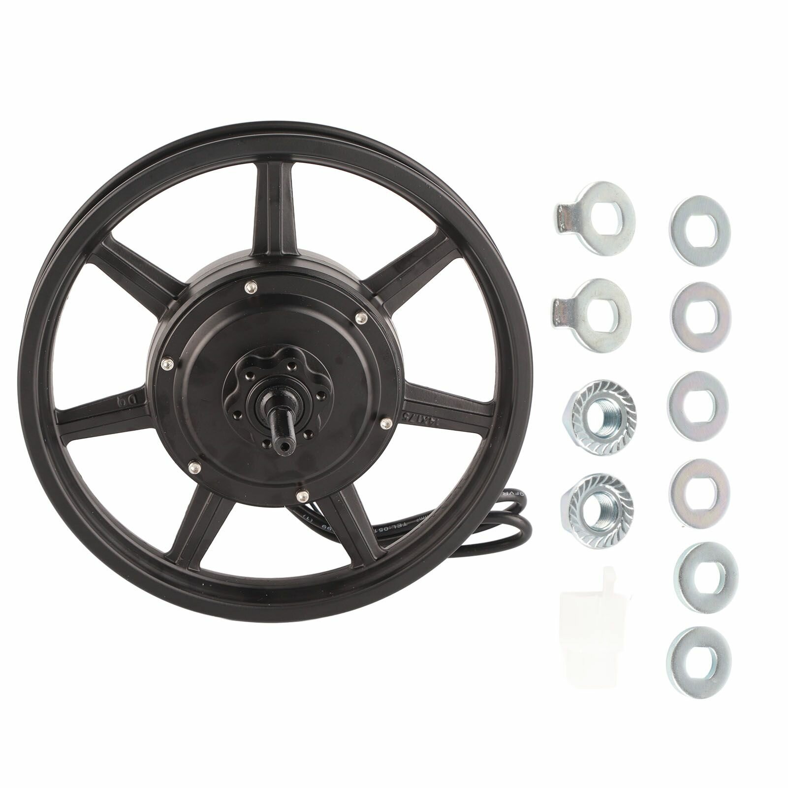 Мотор-ступица 14" 36-60V 350-500W с дисковым тормозом для электровелосипеда