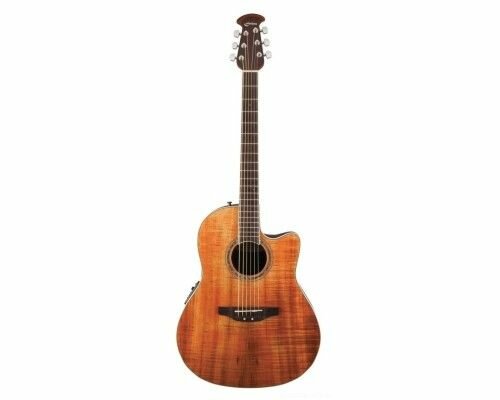 Ovation CS24P-FKOA Celebrity Standard Plus Mid Cutaway Figured Koa гитара электроакустическая с вырезом
