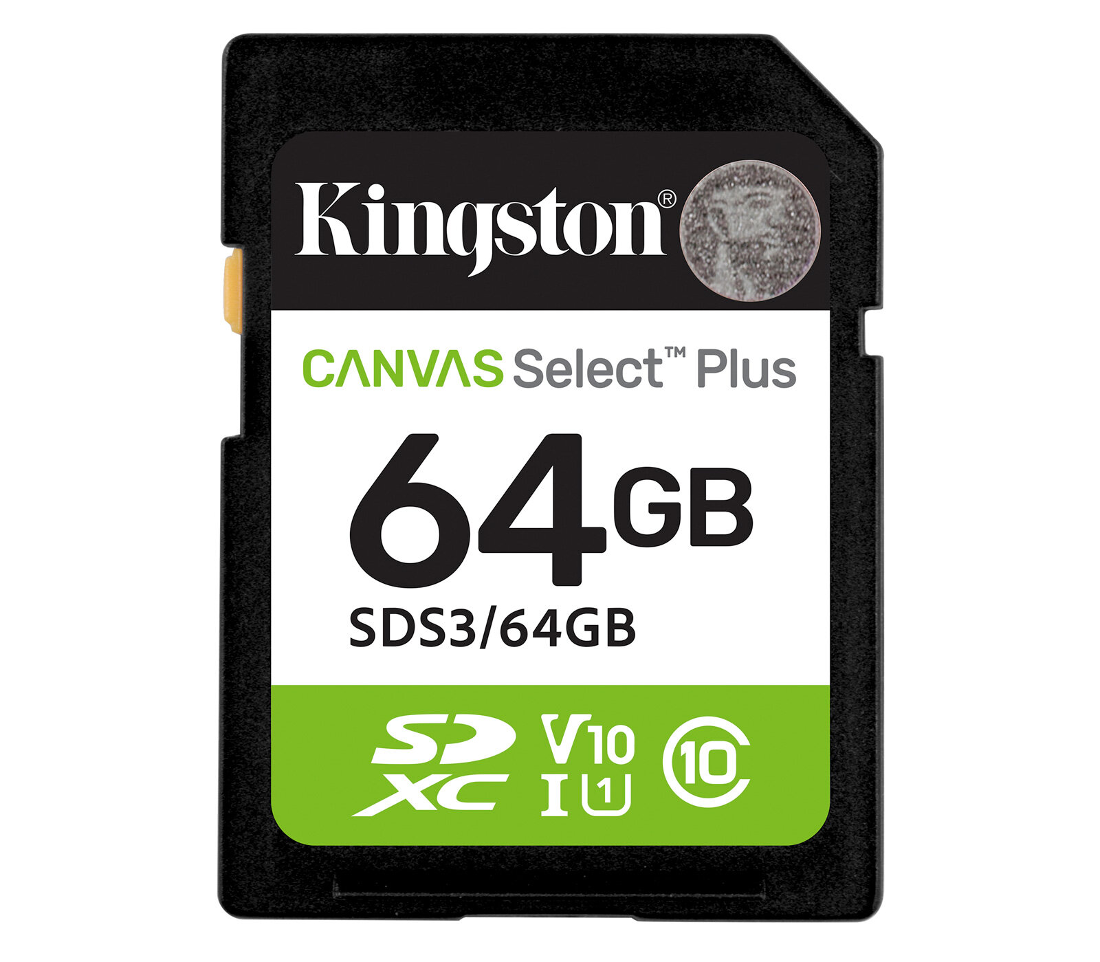 Карта памяти Kingston SDXC 64GB Kingston Select Plus Gen3 UHS-I, U1 / V10