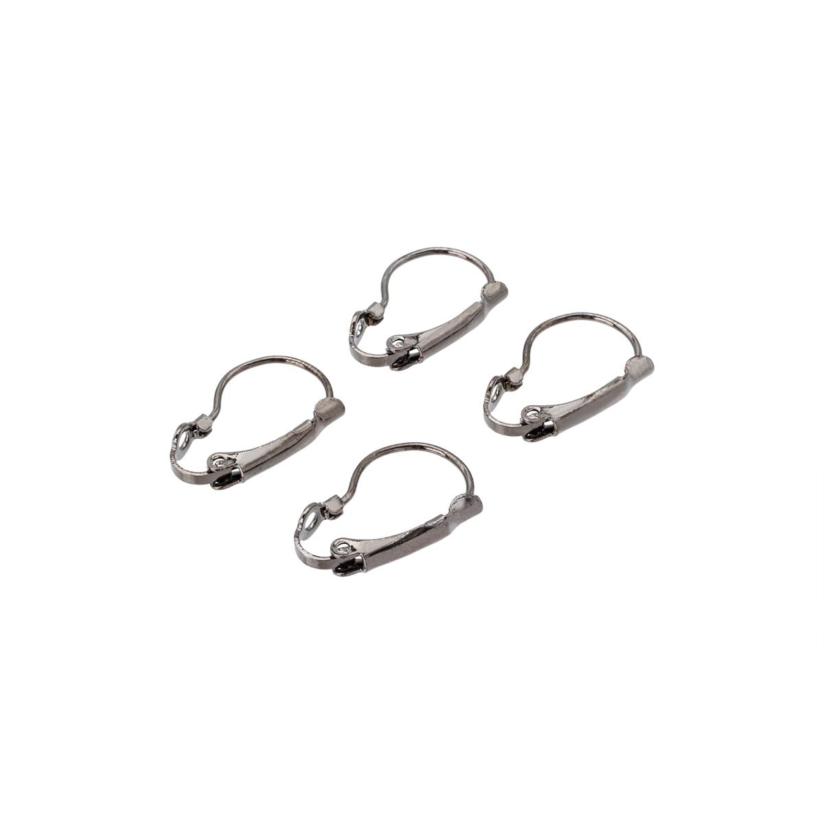 Швензы для сережек, с французским замком 20*13мм, 2пары (т. никель)