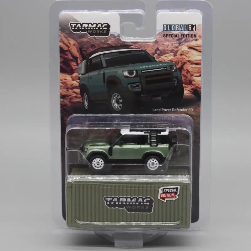 Машинка Tarmac Works TW 1/64 Land Rover Defender 110 Land Rover SUV Die-cast Alloy Car Model Collection Display Gift