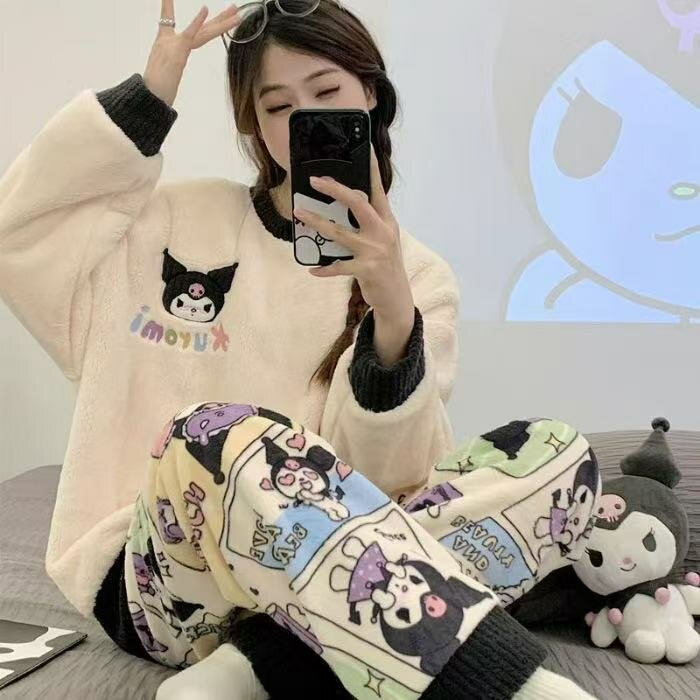 MINISO Карнавальный костюм Hello Kitty My Melody зимний бархатный