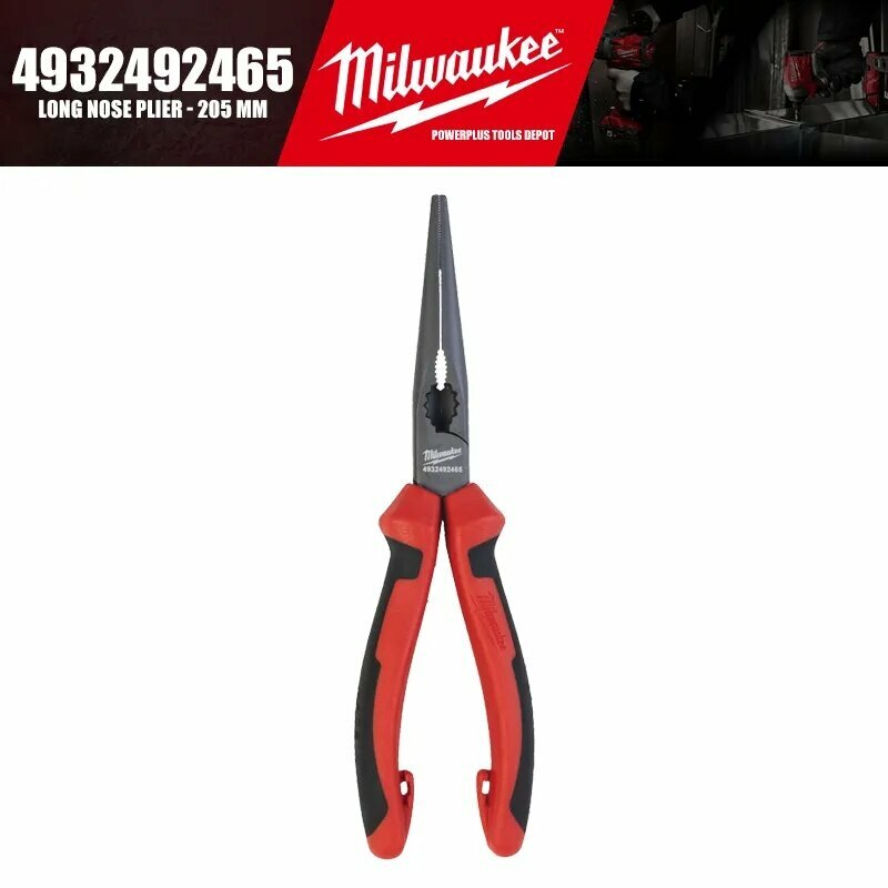 Milwaukee 4932492465/4932492466 Плоскогубцы с длинным носом 205MM