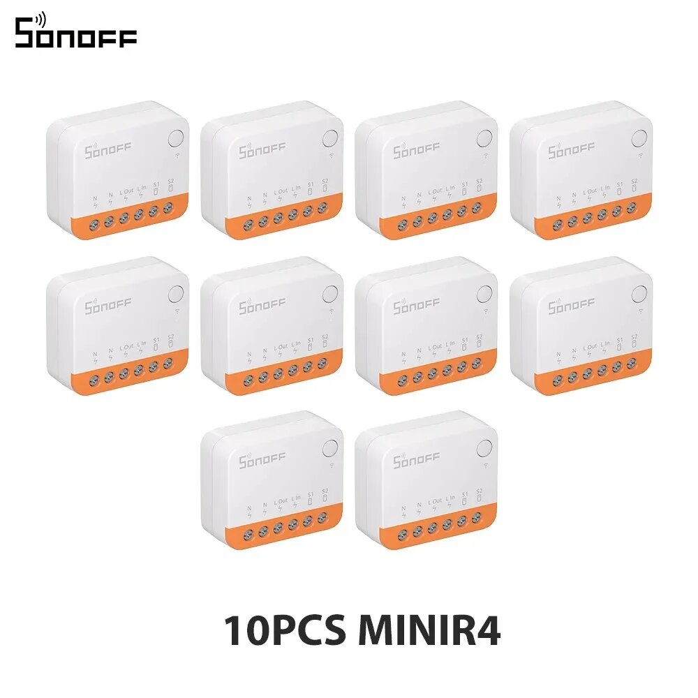 SONOFF MINIR4 Wi-Fi реле, комплект 10 шт.