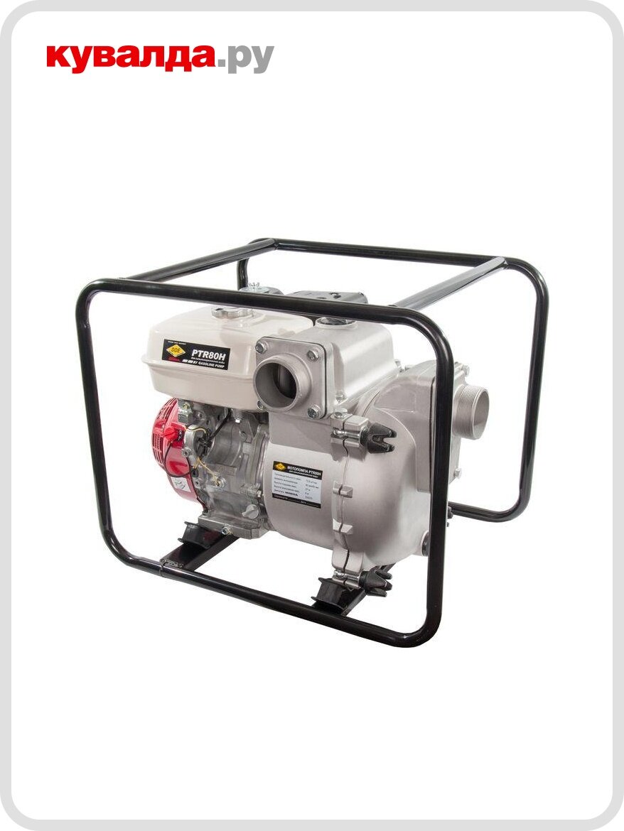 Мотопомпа бензиновая DDE PTR 80H для грязной воды