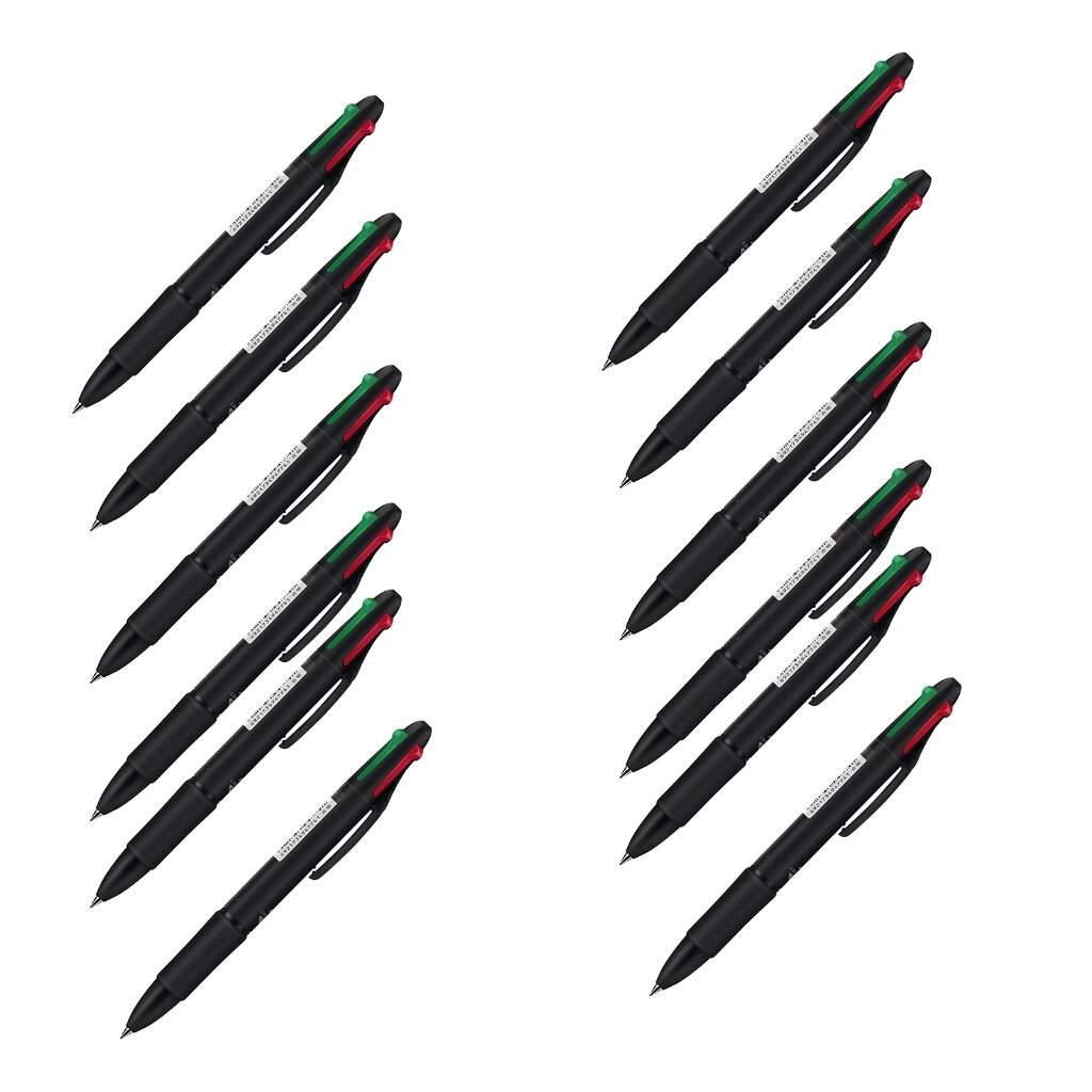 1 коробка четырехцветных шариковых ручек диаметром 12, 0,7 мм