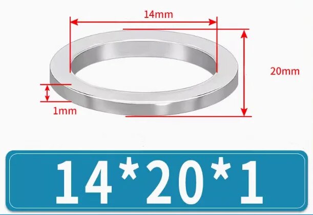 Противоугонная шайба M8-M16 из нержавеющей стали 10pcs 14x20x1