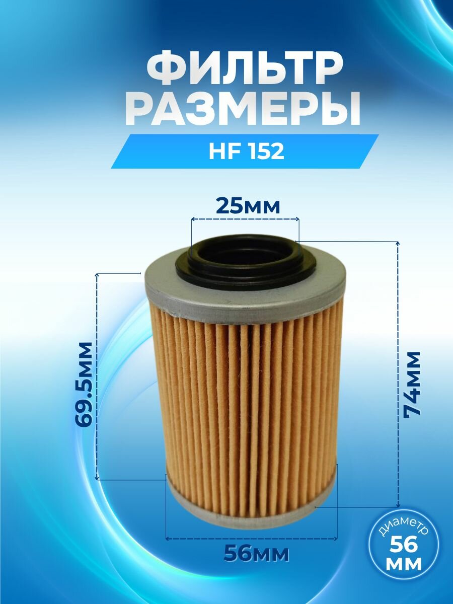Фильтр масляный HF152 картридж для квадроцикла