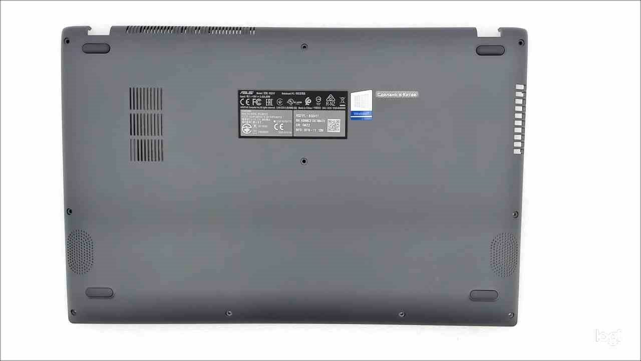 Поддон (нижняя часть корпуса) ноутбука Asus R521JP