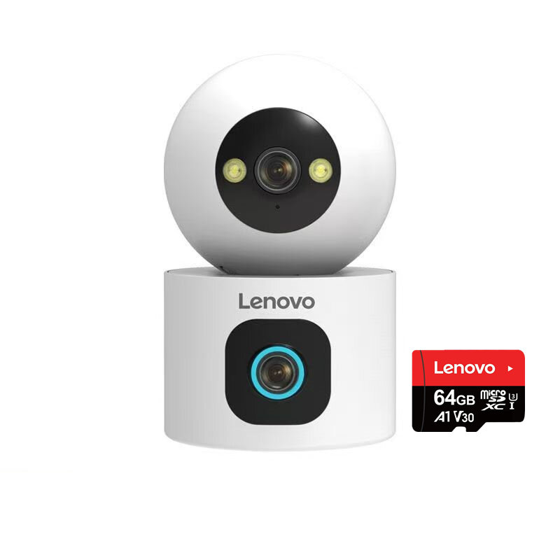 Домашняя камера видеонаблюдения Lenovo Dual Eye Smart Camera 6 Мп HD XW1, wifi version+64g memory,