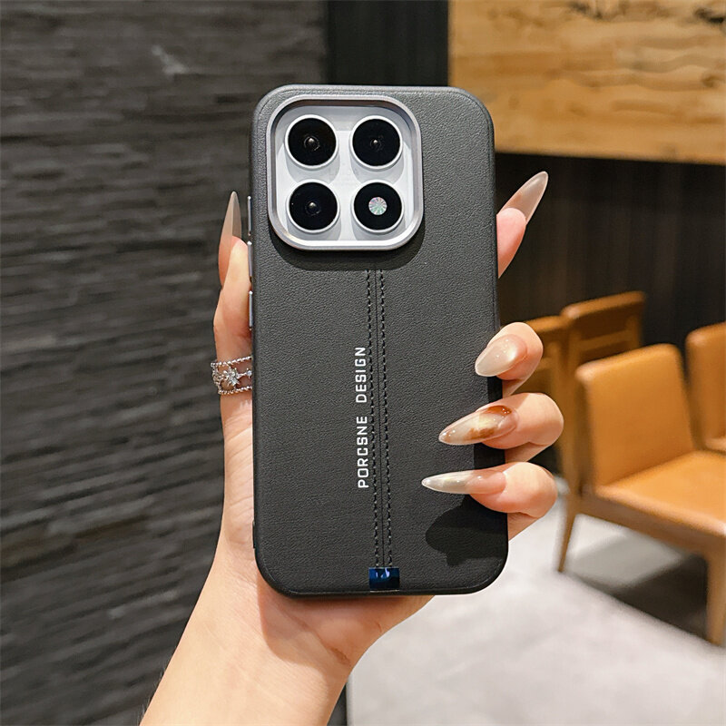 Чехол Для Xiaomi 17/Сяоми 17, soft touch, чехол-кардиомонитор, искусственная кожа, поликарбонат (PC), защита камеры, ударопрочный, усиленные углы, Xiaomi, Xiaomi 17, black,
