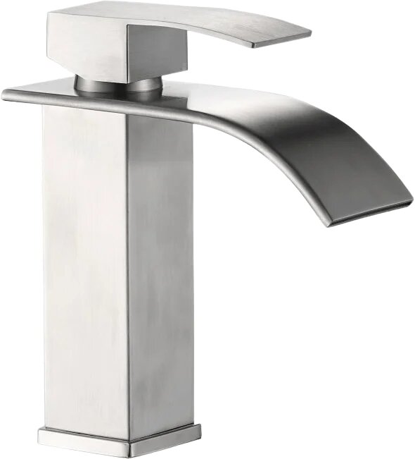 Смеситель для раковины Haiba HB12815 матовый, кран для ванной в раковину, из нержавеющей стали, рычажный, с керамическим картриджем