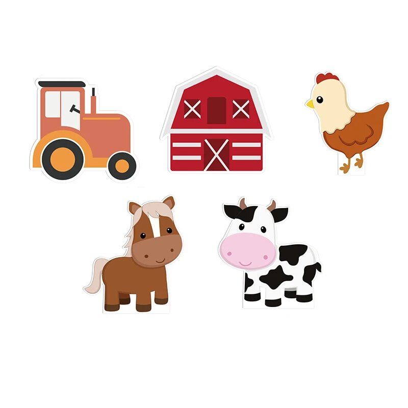 Ферма животных набор вырезов 12 дюймов пенобумага 5 шт