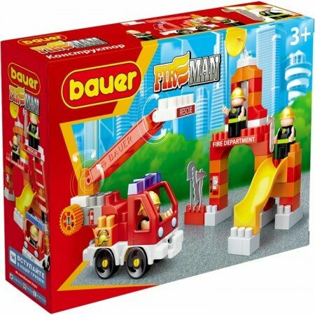 Конструктор Bauer Fireman 740 Пожарная машина и тренировочная площадка