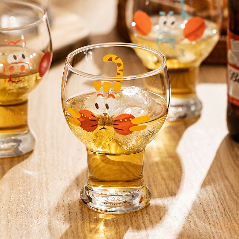 Пивная кружка личность творческая стеклянная девушка милая домашняя чашка для молока и сока чашка для напитков