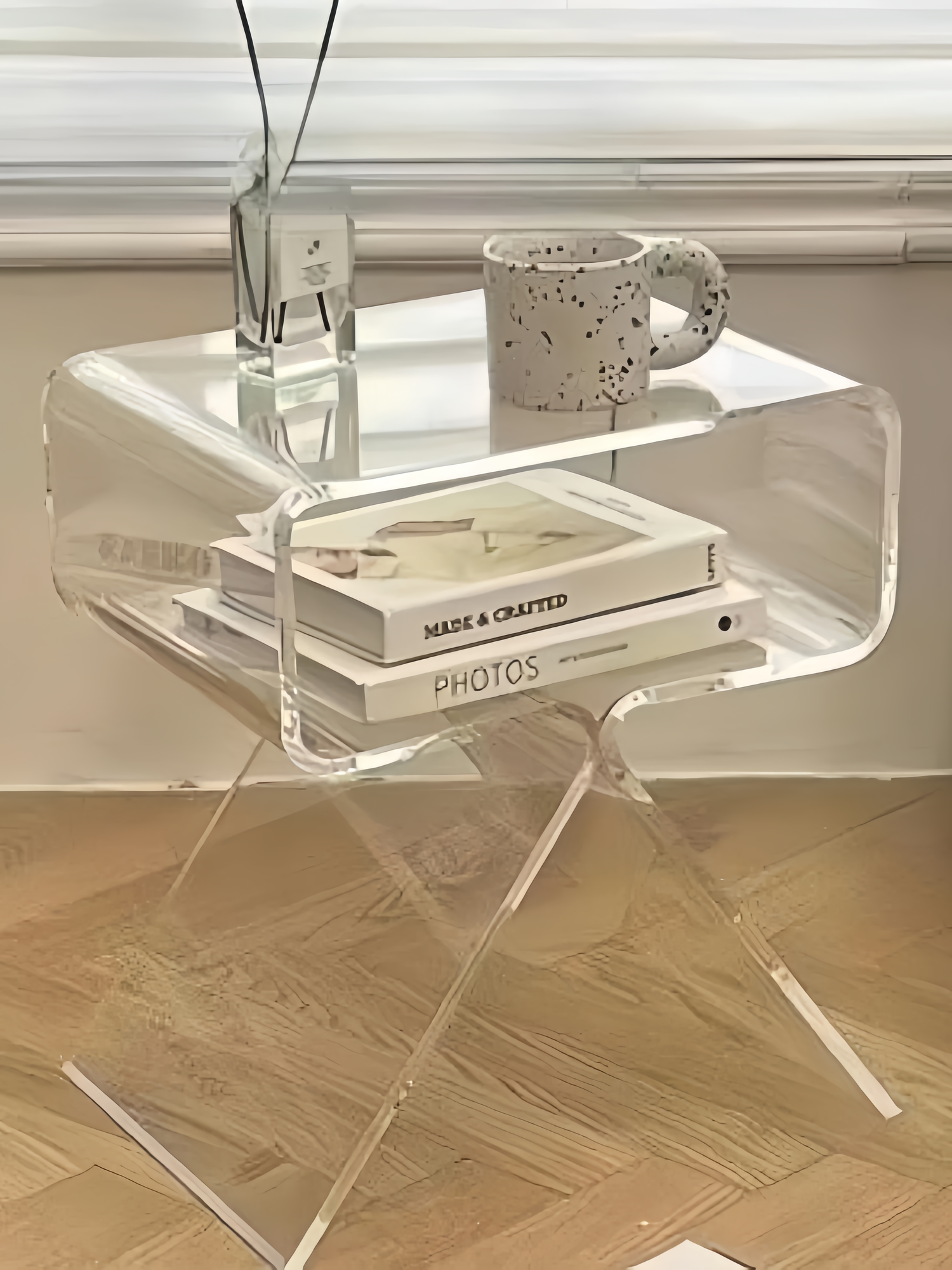 Журнальный столик "Акрил", прозрачный, акриловый, 30х39х45 см