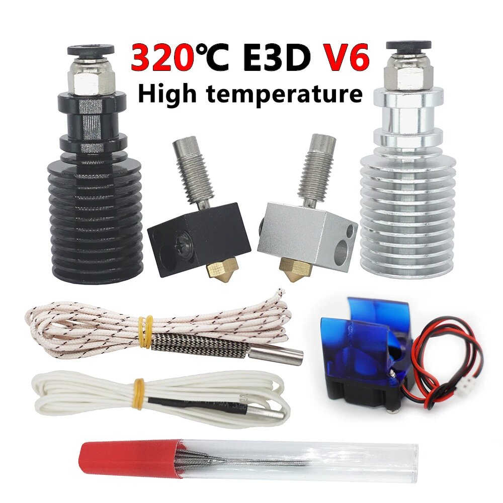 Горячий конец E3D V6 24V Kit, серебристый