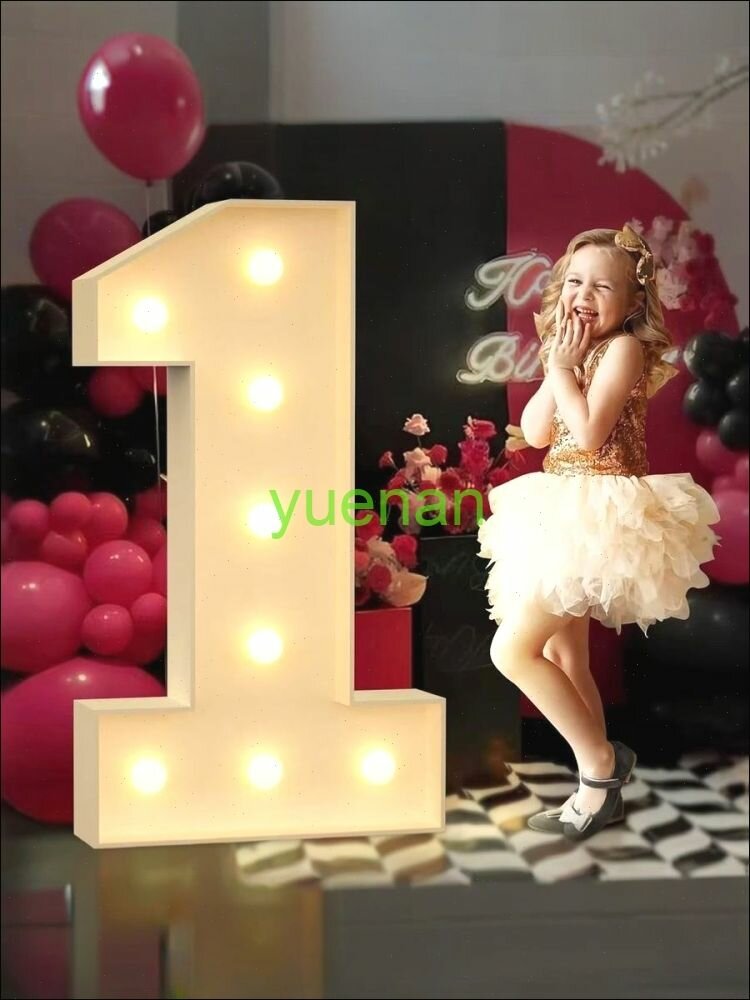 Гигантская светодиодная гирлянда для помещений, 91,5 см, 1 шт.