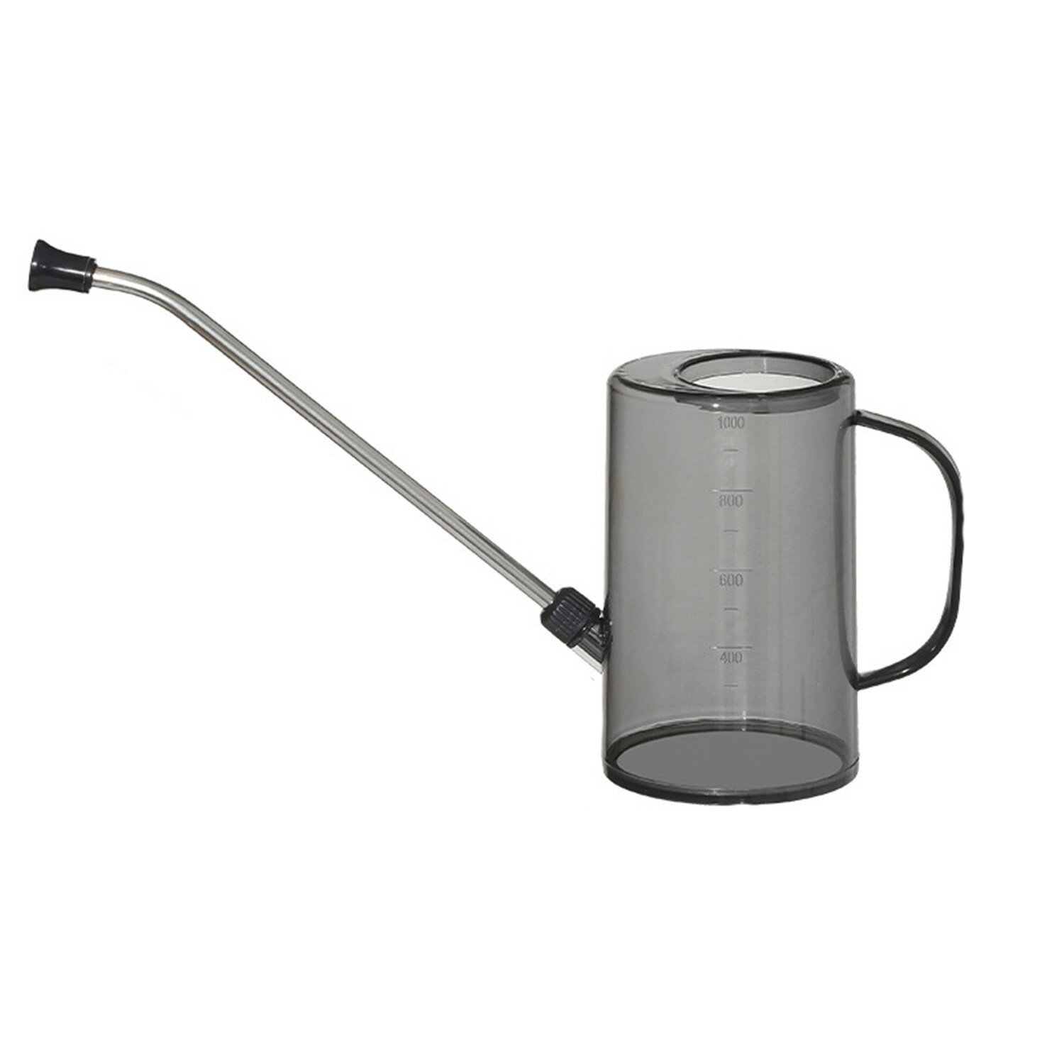 Кettle для полива с длинным горлом для домашнего использования, ухода за цветами, полива зелёных растений, распылителя для полива, садовых инструментов, цвет: Серый/Зелёный, ёмкость: 1л, количество: 1 шт.
