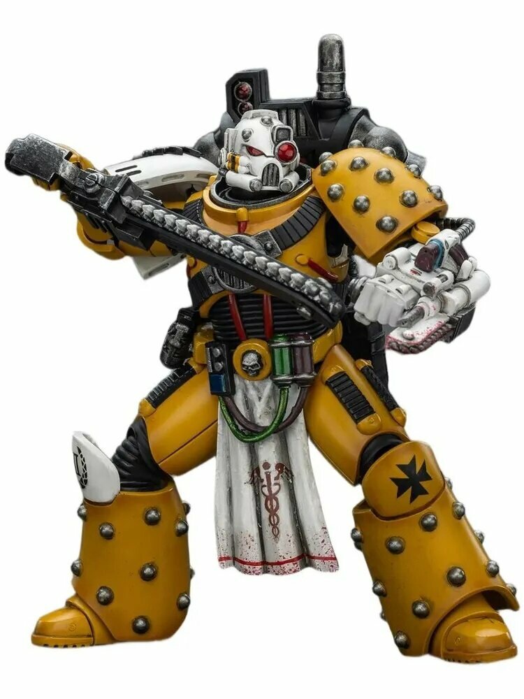 Подвижная фигурка JOYTOY Warhammer 40K Imperial Fists Legion Apothecary, Игры для персонажей Коллекция подарков на день рождения