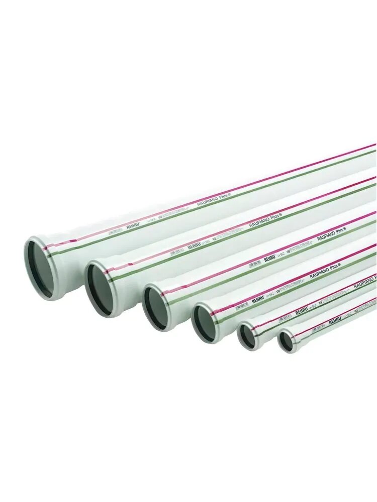 Канализационная труба REHAU 50/1000 мм, шумопоглощающая, 120134