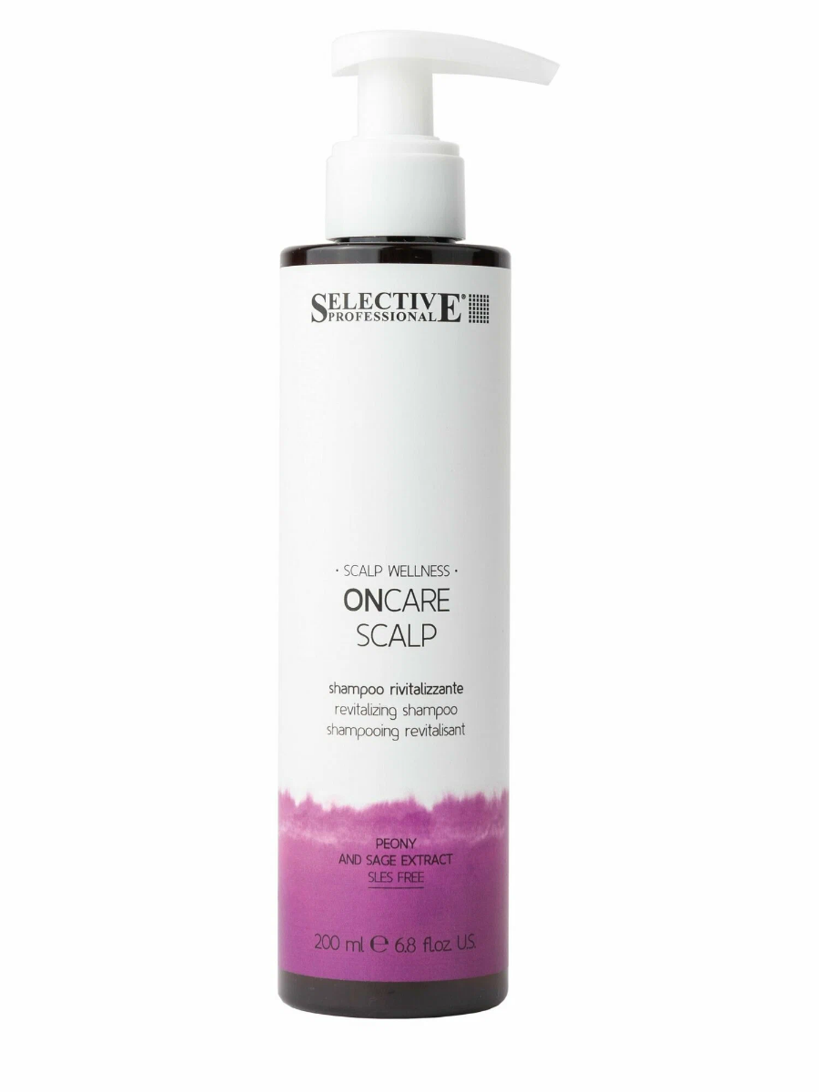 Шампунь Selective Professional OnCare Scalp Revitalizing для ревитализации хрупких волос, склонных к выпадению, 200 мл