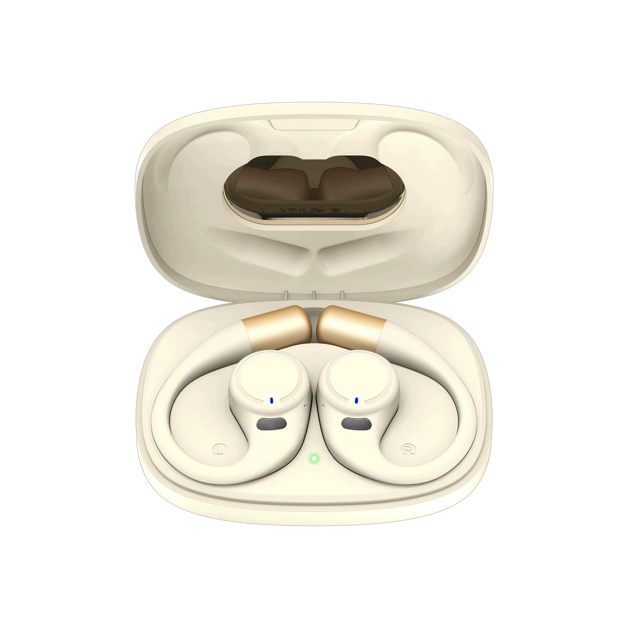 RSILOU OW03 Открытое-ухо Спортивные Беспроводные Наушники Bluetooth - Натуральный Цвет, Двойная Парная, Мгновенное
