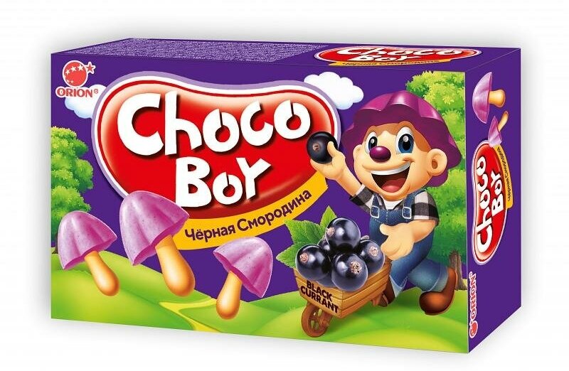 Упаковка 30 штук Печенье ORION Чёрная смородина 45г