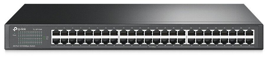 TP-Link SMB TP-Link TL-SF1048 Коммутатор с 48 портами 10/100 Мбит/с для размещения в стойке