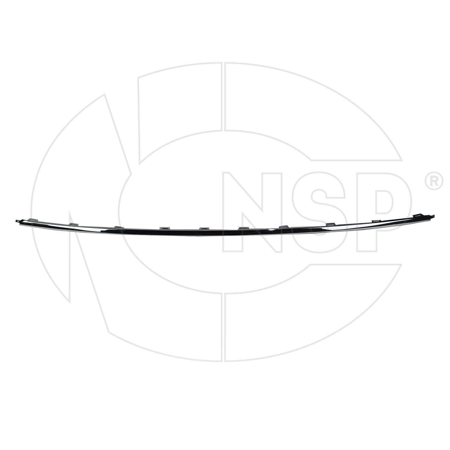 Молдинг бампера заднего центральный VOLKSWAGEN Polo V sedan (15-20) (хром)