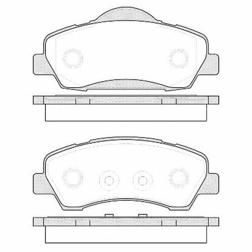 Комплект передних тормозных колодок Roadhouse 2153000 для Citroen C4 Cactus, C-Elysee; Peugeot 301, 308