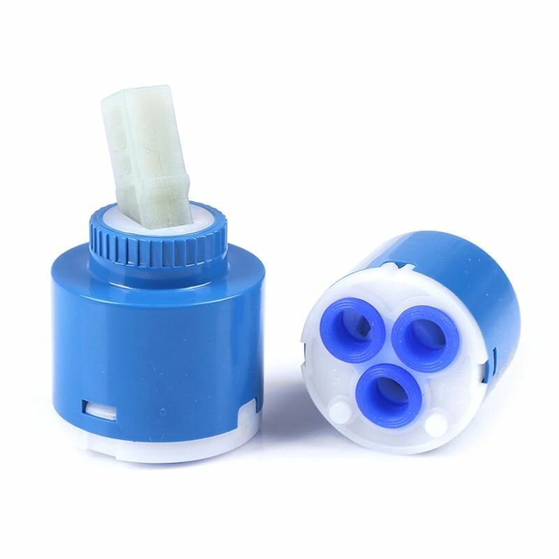 Картридж 40мм для смесителя джакузи, включение смешивание регулировка воды, керамические пластины, силиконовые уплотнения, шток квадратный 10х10 мм