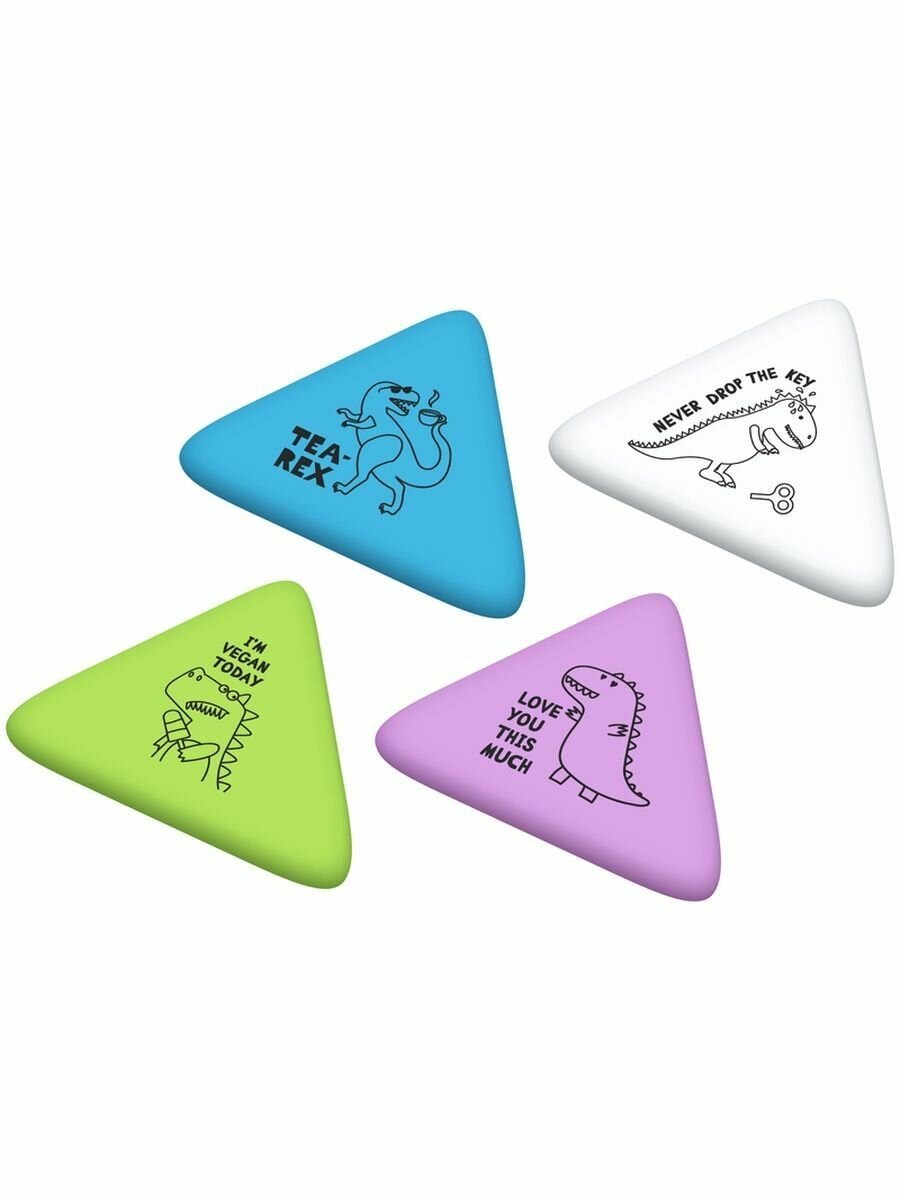 Ластик Berlingo треугольный 50*44*7мм - 4 штуки