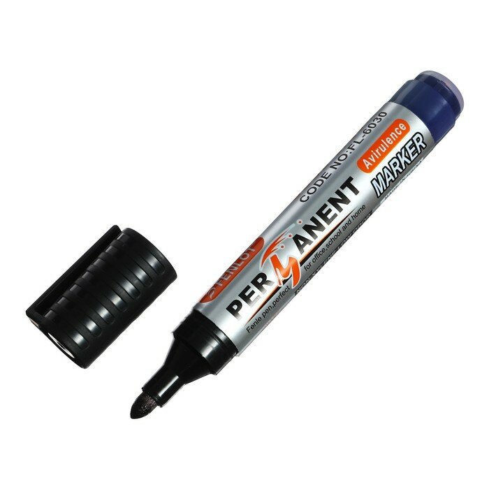 Маркер перманентный, чёрный, узел 3.0 мм