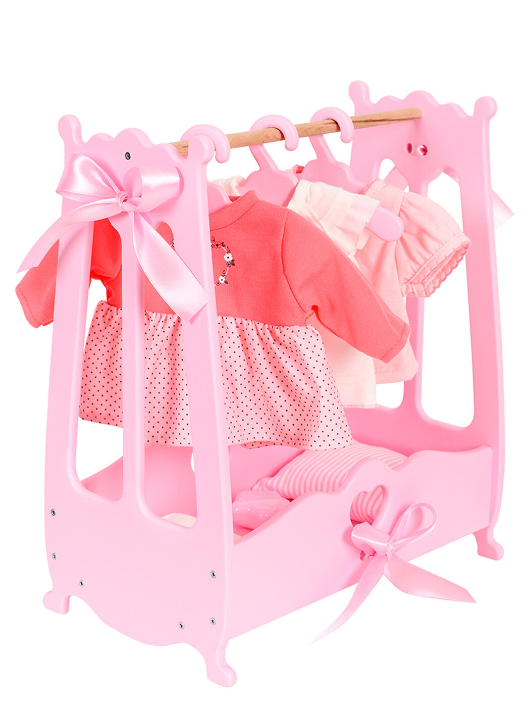Мебель для кукол вешалка для кукольной одежды манюня Diamond Princess / MEGA TOYS аксессуары для reborn, реборн, весна