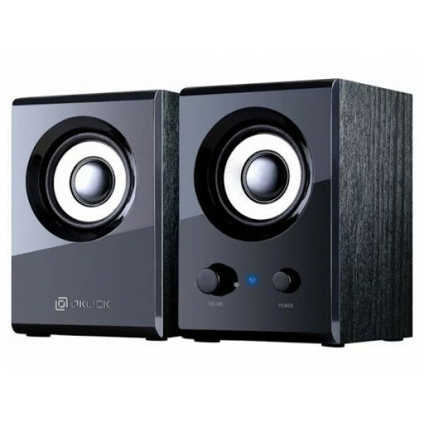 Акустическая система Oklick OK-160 2.0 черный 6Вт