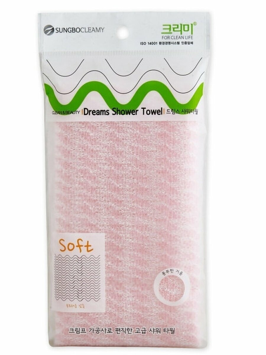 Sungbo Cleamy Мочалка Dreams Shower Towel, 1 шт