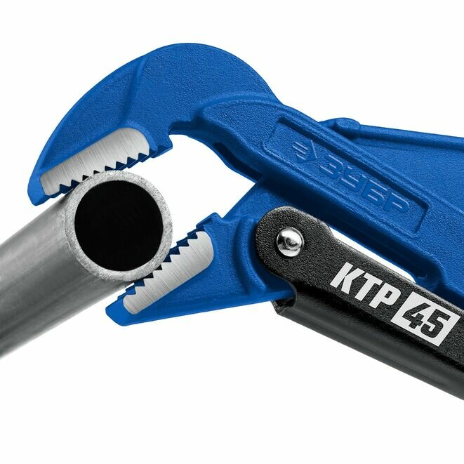 ЗУБР КТР-45, №1, ключ трубный, изогнутые губки 27337-1_z02