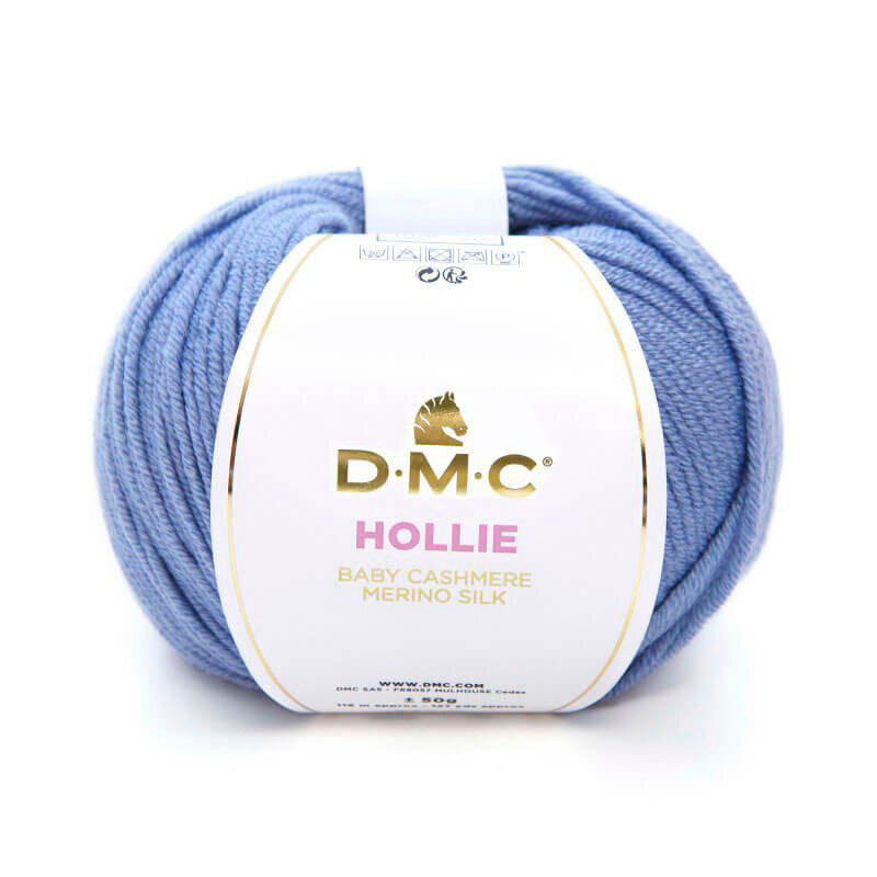 DMC Hollie 8116 пряжа 75% мериносовая шерсть 20% шёлк 5% кашемир 50 г 116 м 048 розовый 1шт
