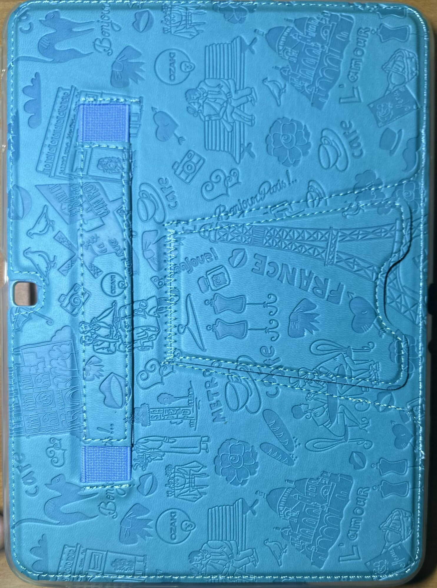 Чехол-накладка Ozaki для Samsung Galaxy Tab4 10.1/ SM-T530, SM-T535, бирюзовый