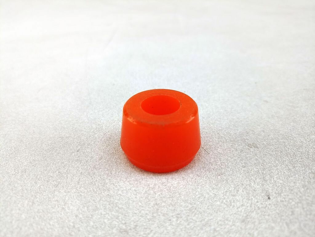 Втулка амортизатора для а/м УАЗ, ГАЗ, полиуретан, рыжая, твердость - 72, 1 штука