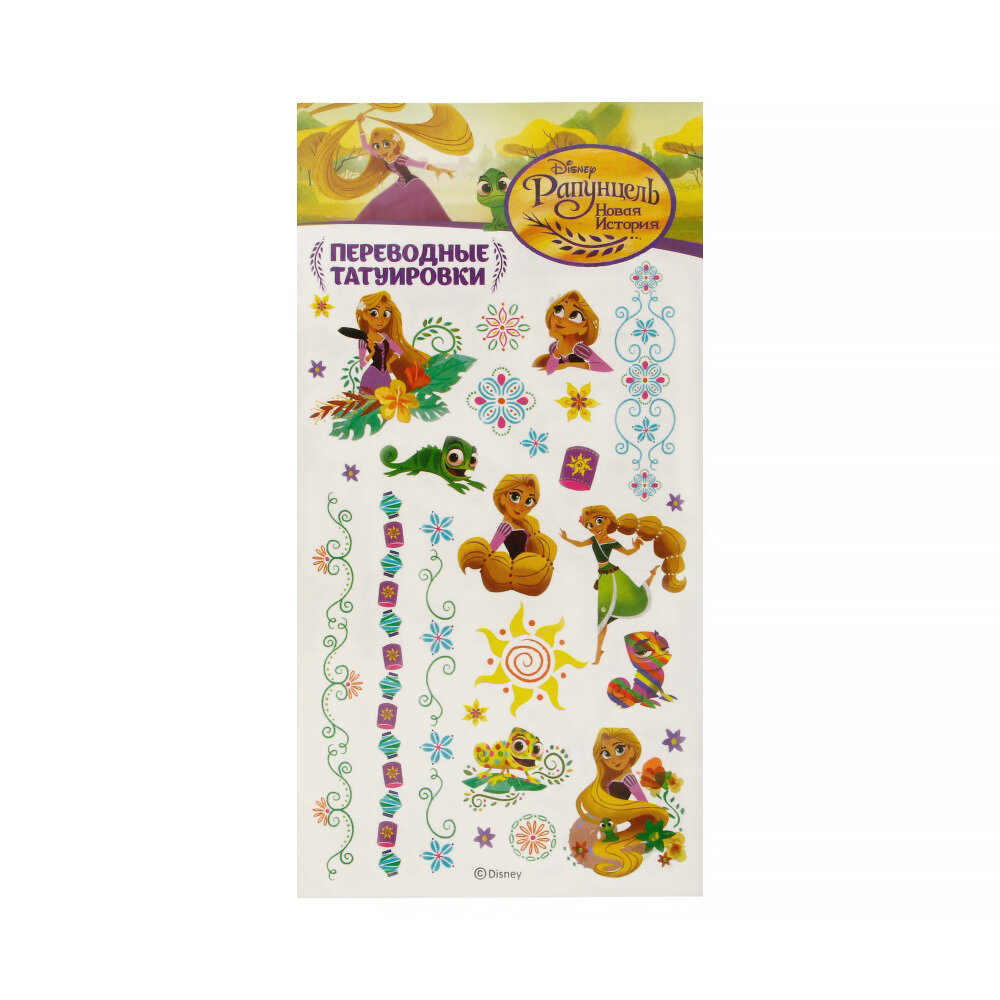 Дисней Рапунцель наклейки тату переводные 4627171140852 для детей и праздников