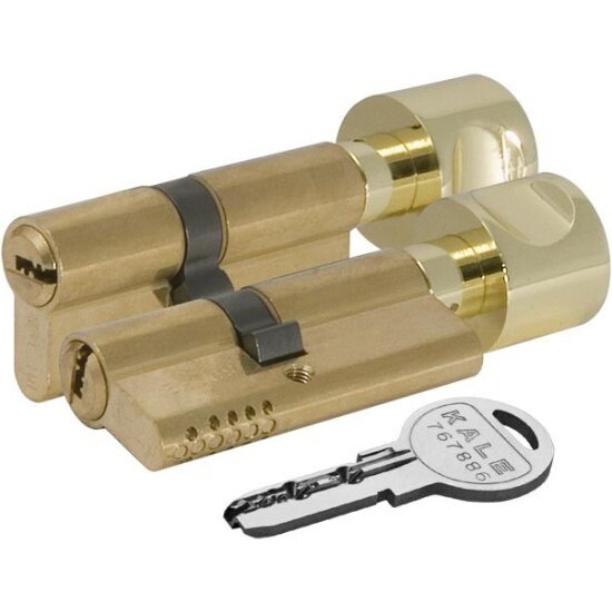 Цилиндровый механизм с вертушкой Kale Kilit 164 OBS SCE/90 (40+10+40) mm латунь 5 кл.