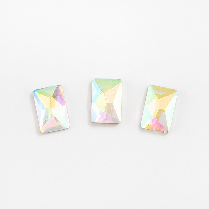 Стразы для дизайна ногтей Прямоугольник TNL 10 шт голографик