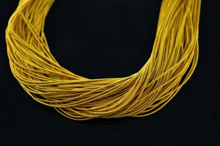 Канитель мягкая 1,0мм, цвет желтый, 49-040, 5г (около 2,8м)